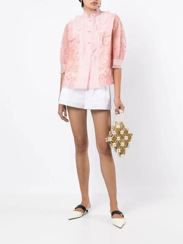 Shiatzy Chen High-waisted Chino Shorts
