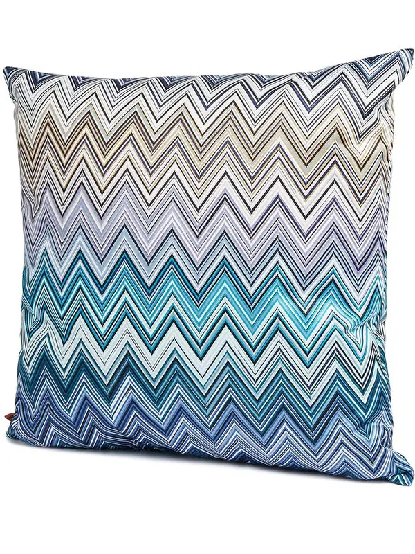 Missoni Jarris Zig-zag Cushion - Blue
