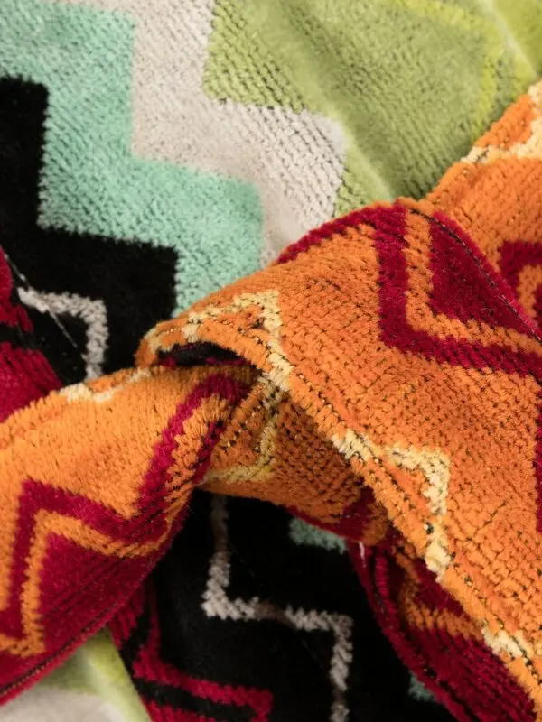 Missoni Zig-zag Print Bath Robe - Orange