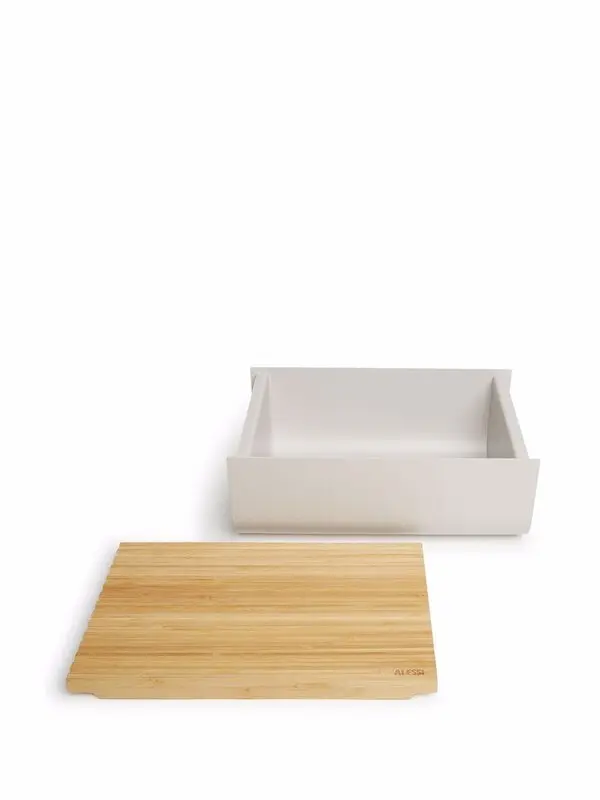 ALESSI Mattina Bread Box - Grey