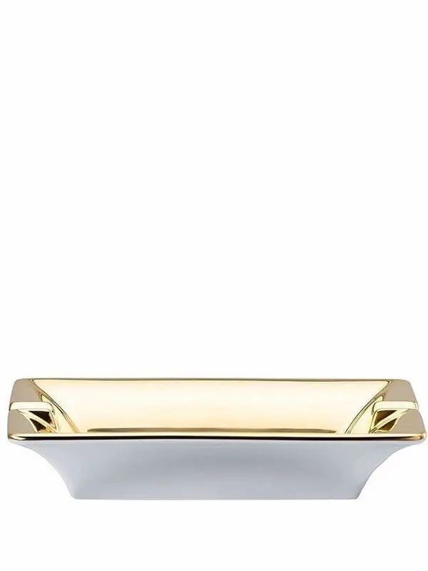 Versace Barocco-print Ashtray - Gold