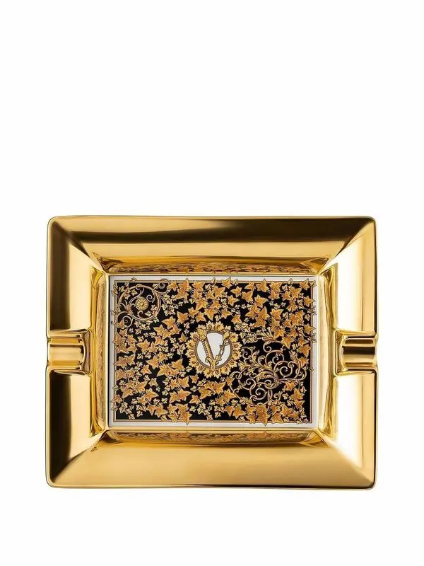 Versace Barocco-print Ashtray