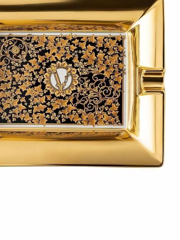 Versace Barocco-print Ashtray