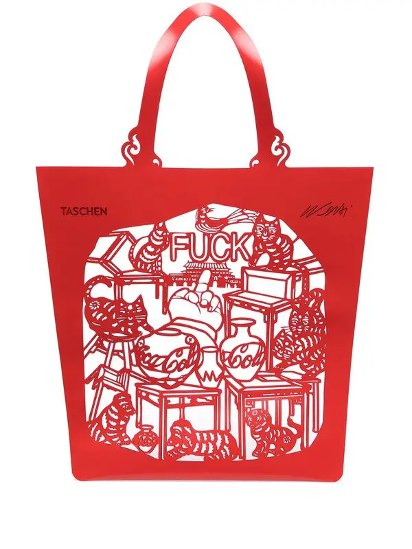 TASCHEN Ai Weiwei The China Bag 'cats And Dogs - Red