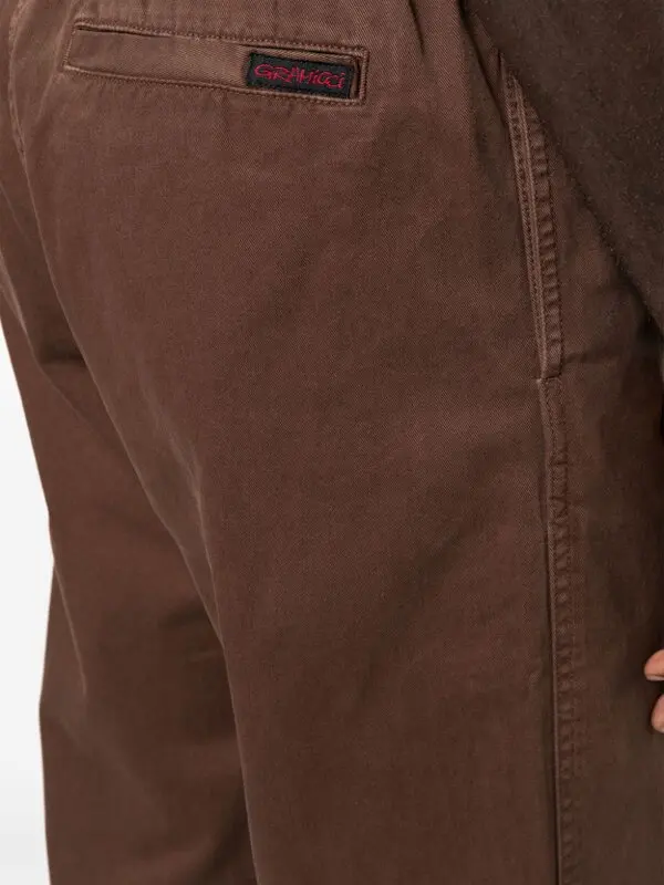 Gramicci Belted-waist Straight-leg Trousers - Brown