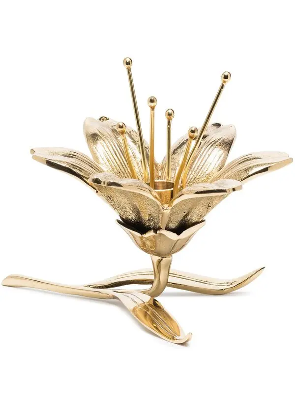 POLSPOTTEN Lilly Candle Holder - Gold