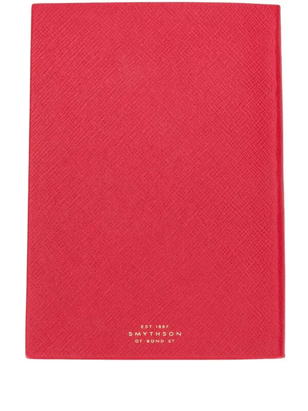 Smythson Soho Logo-print Notebook - Red