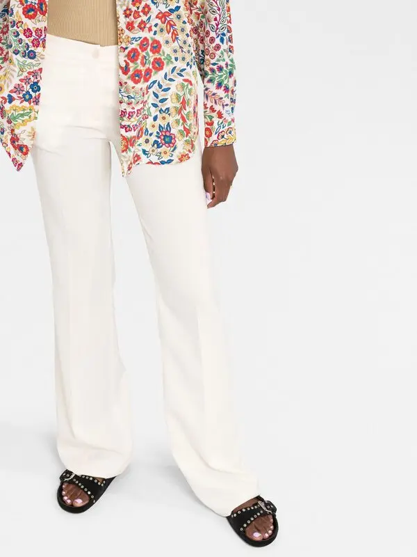 Etro High-waisted Wide-leg Trousers