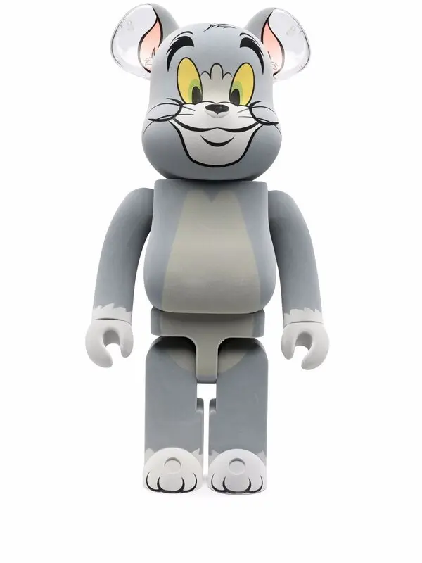 MEDICOM TOY Tom Flocked Be@rbrick Figure - Grey