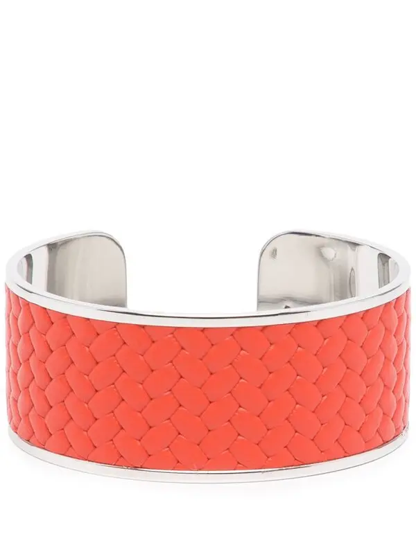 PINETTI Woven-leather Cuff - Red