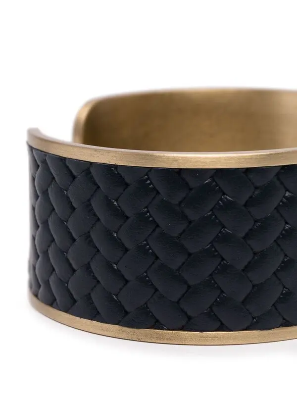 PINETTI Woven-leather Napkin Ring