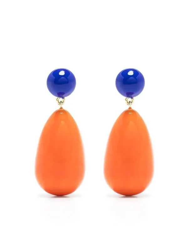 ESHVI Drop Earrings - Orange
