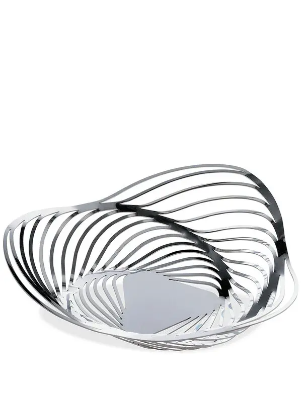 ALESSI Trinity Stainless Steel Fruit Bowl - Silver