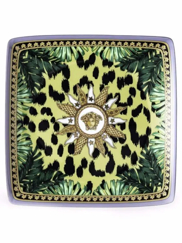 Versace Jungle Animalier Dish - Green
