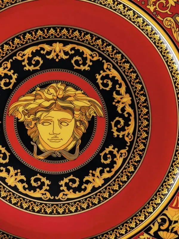 Versace Medusa Service Plate - Red