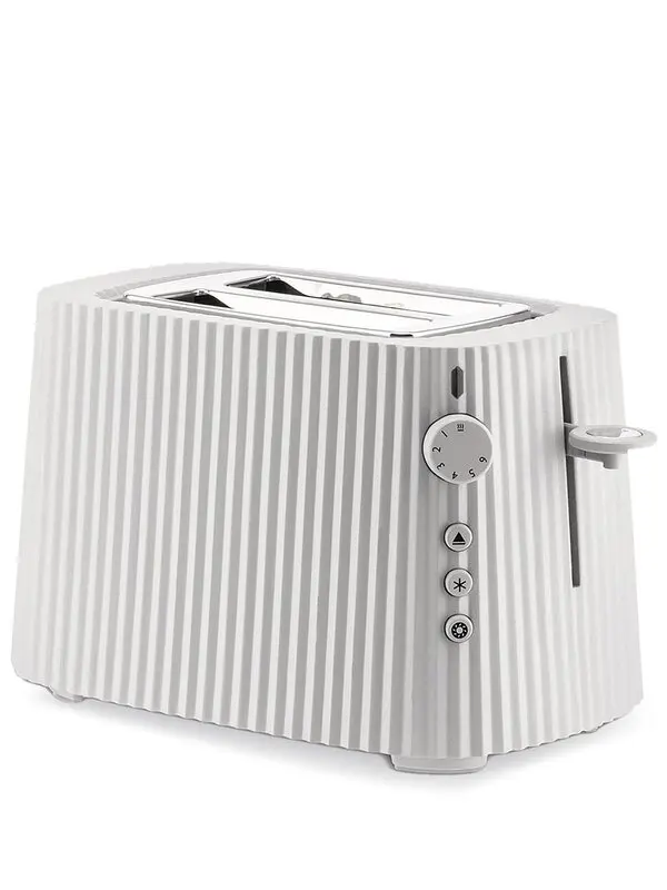 ALESSI Plissé Rib-design Toaster - White