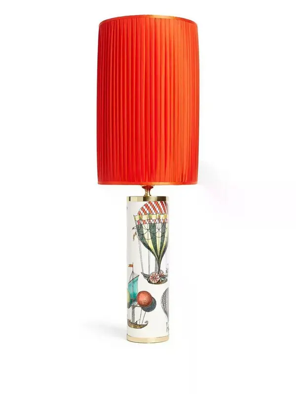 FORNASETTI Ribbed Balloon-shape Lampshade - Red