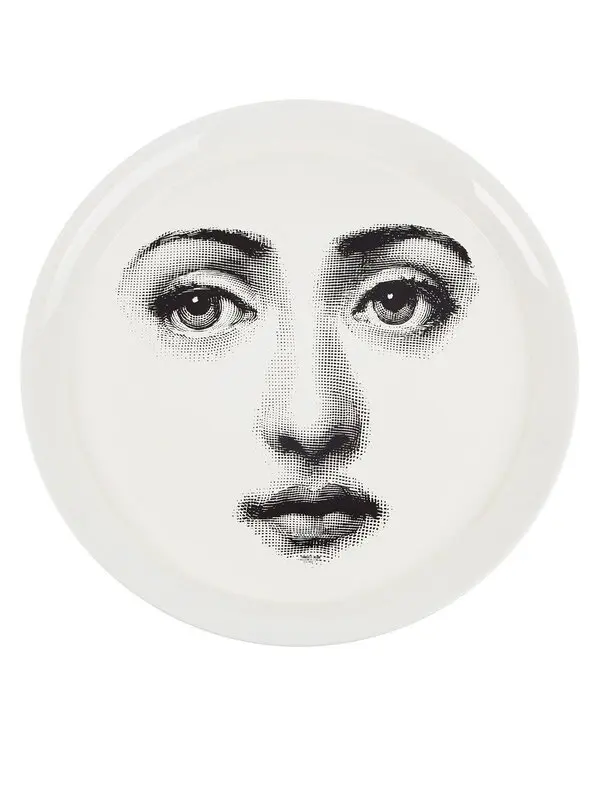 FORNASETTI Tray 'viso On - White