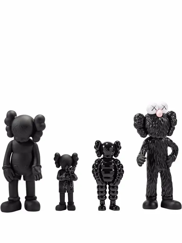 KAWS Companion Family Figure Set - Black