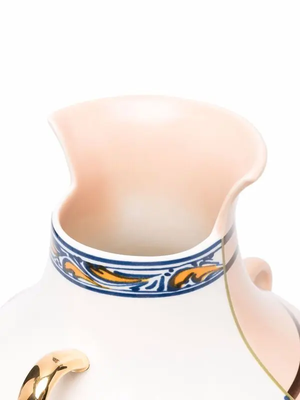SELETTI Nazca Hybrid Porcelain Vase - White