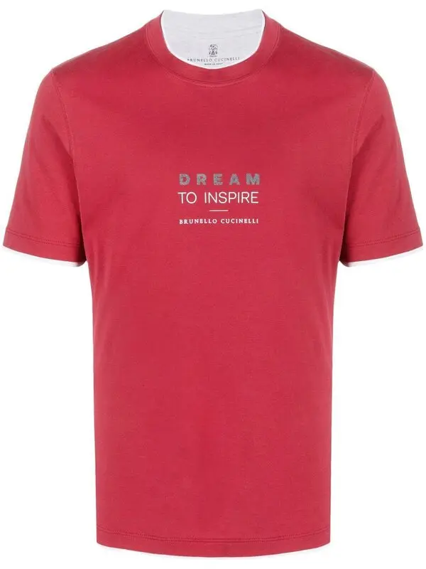 Brunello Cucinelli Slogan-print T-shirt