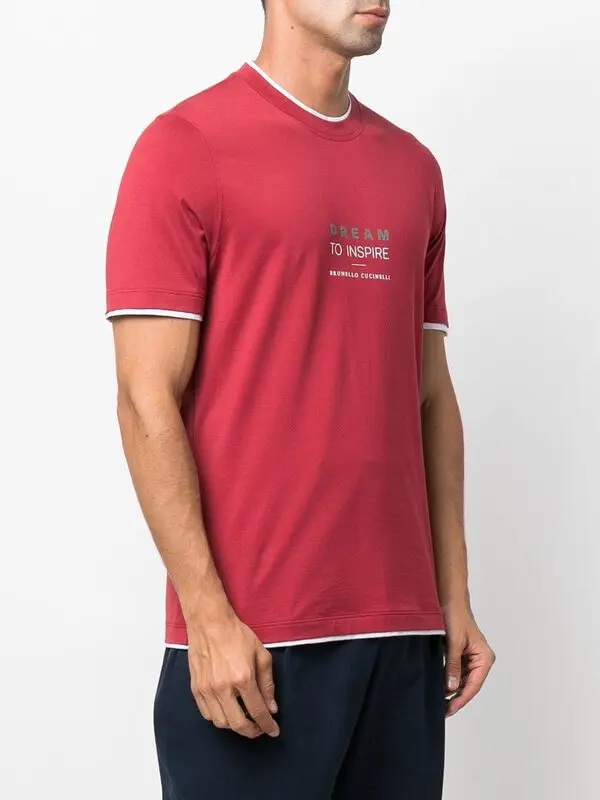Brunello Cucinelli Slogan-print T-shirt