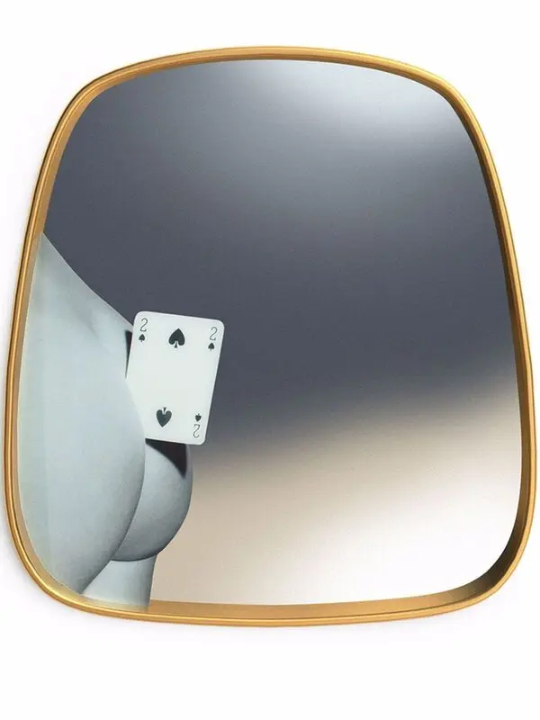 SELETTI Two Of Spades Mirror - Grey