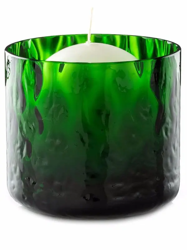 VENINI Night In Venice Candle Holder - Green
