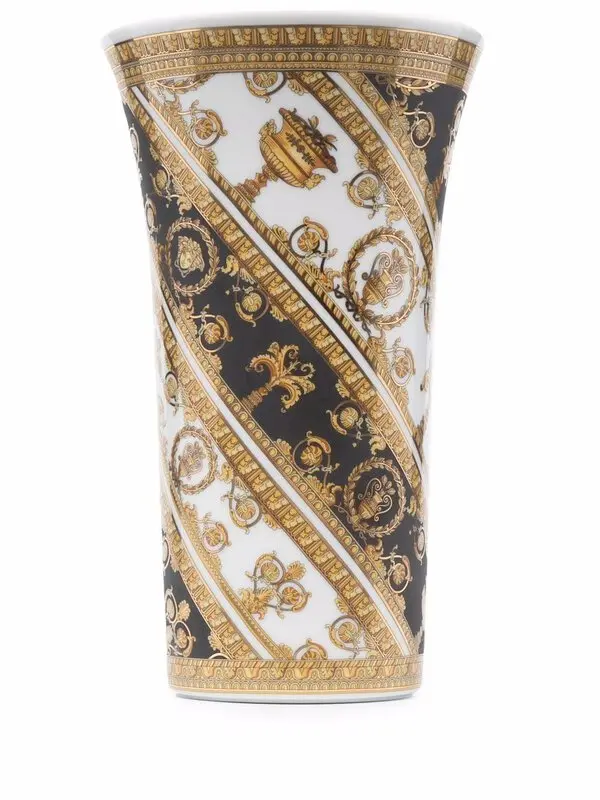 Versace Barocco-print Vase - Gold