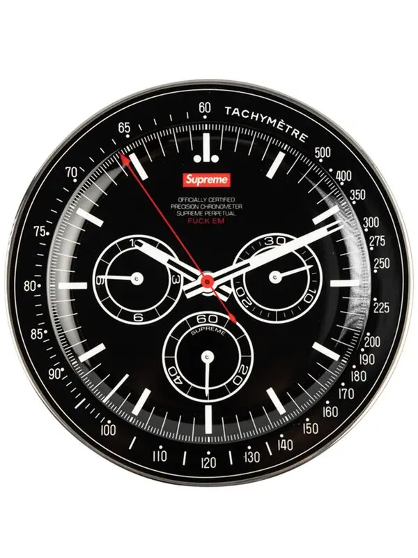 Supreme Watch Face-print Plate - Black