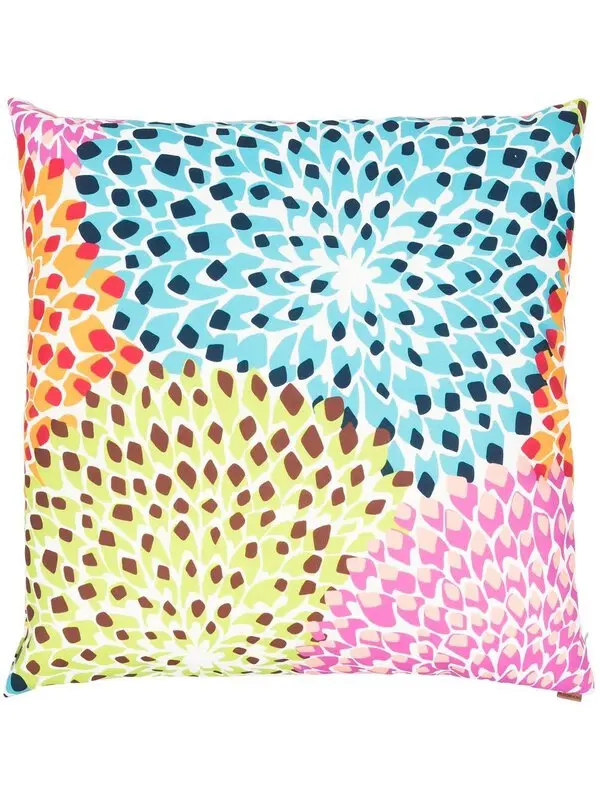 Missoni Floral-print Padded Cushion - Green