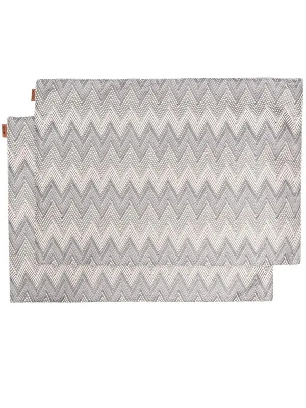 Missoni Striped Table Cloth Set Of 2 - Grey