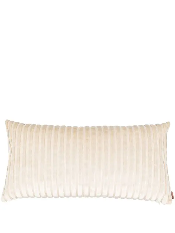 Missoni Ribbed Velvet Cushion - Neutrals