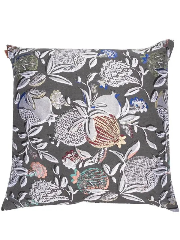 Missoni Bekasi Floral Jacquard Cushion - Grey