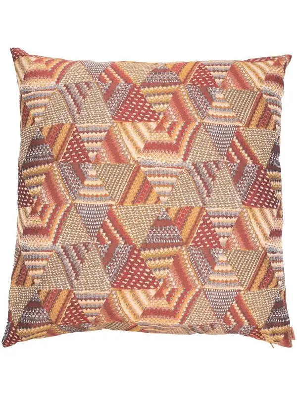 Missoni Berkeley Geometric-jacquard Cushion - Red