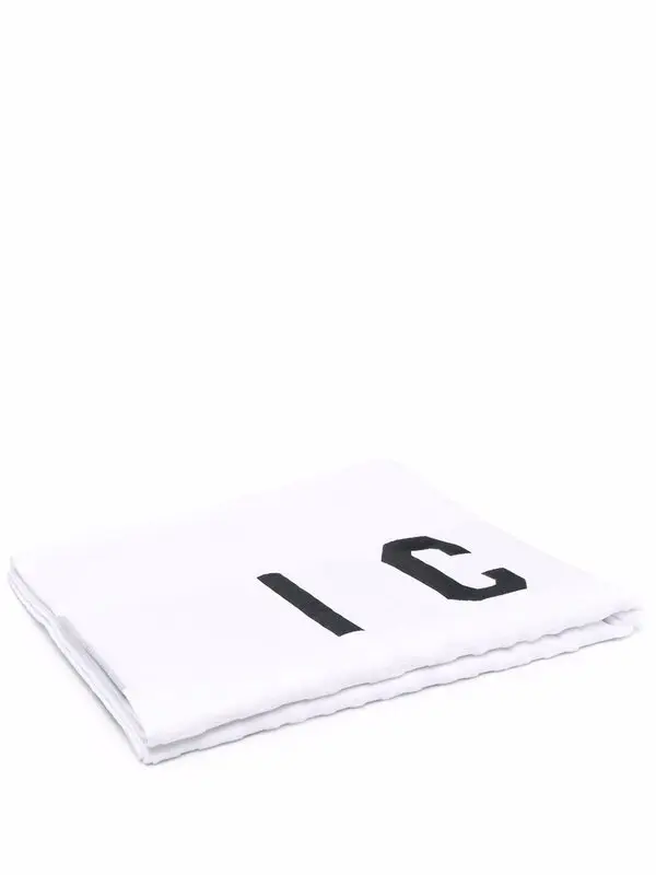 Dsquared2 Be Icon Beach Towel - White
