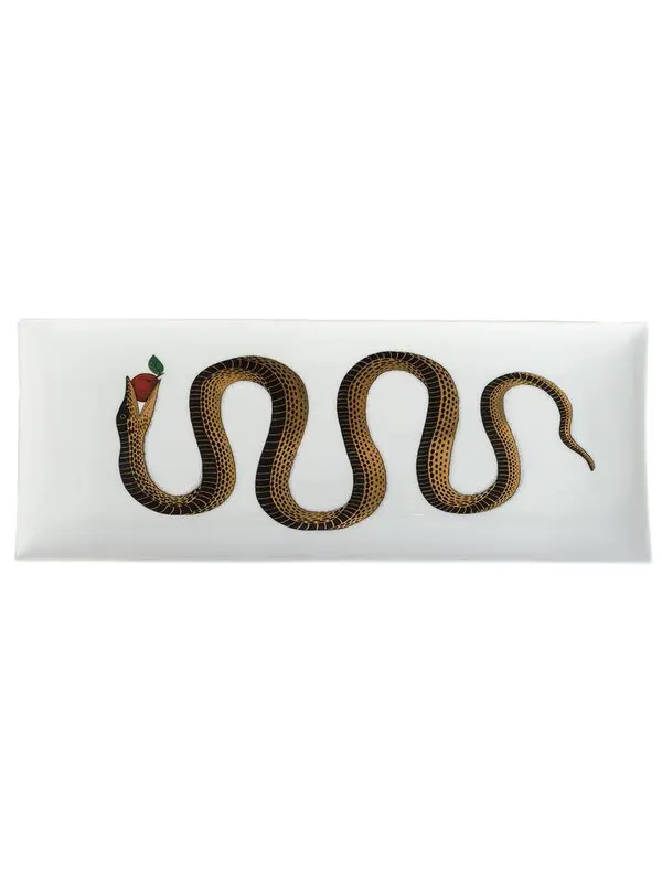 FORNASETTI Serpente Serving Dish - White