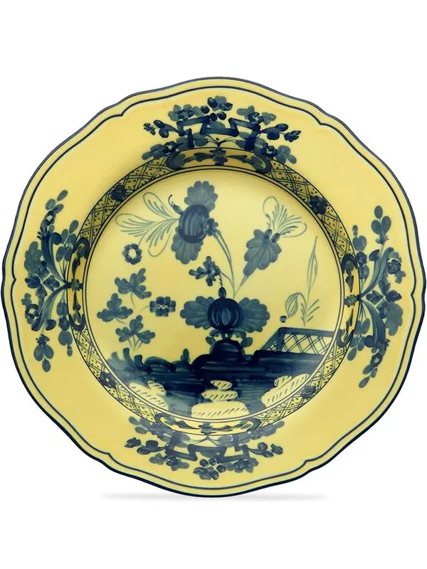 GINORI 1735 Oriente Italiano Porcelain Charger Plate - Yellow