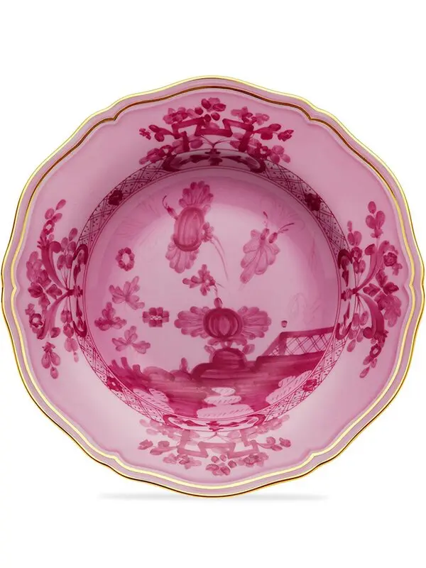 GINORI 1735 Oriente Italiano Soup Plate - Pink