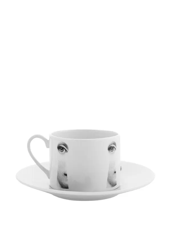 FORNASETTI Occhiolino 12-piece Tea Set - White