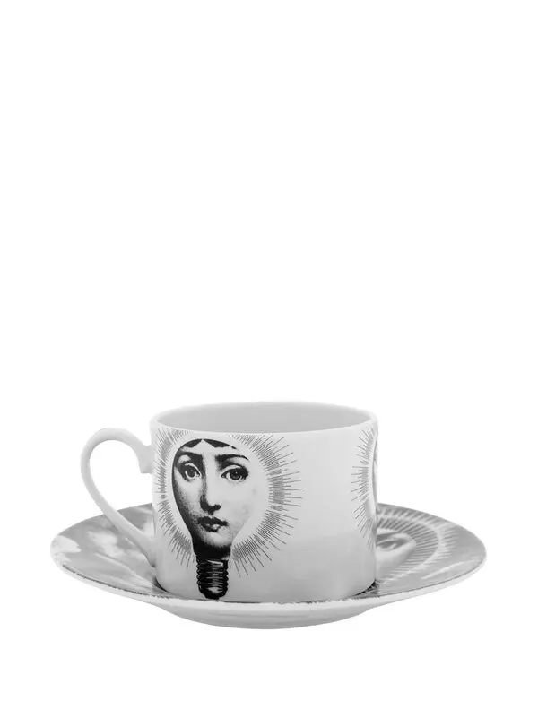 FORNASETTI Occhiolino 12-piece Tea Set - White