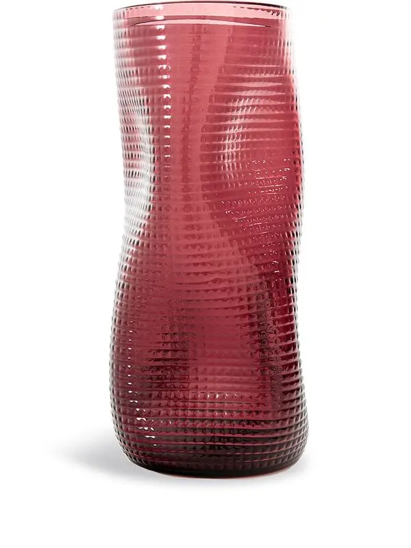 CASSINA Coral Abstract Textured Vase - Red