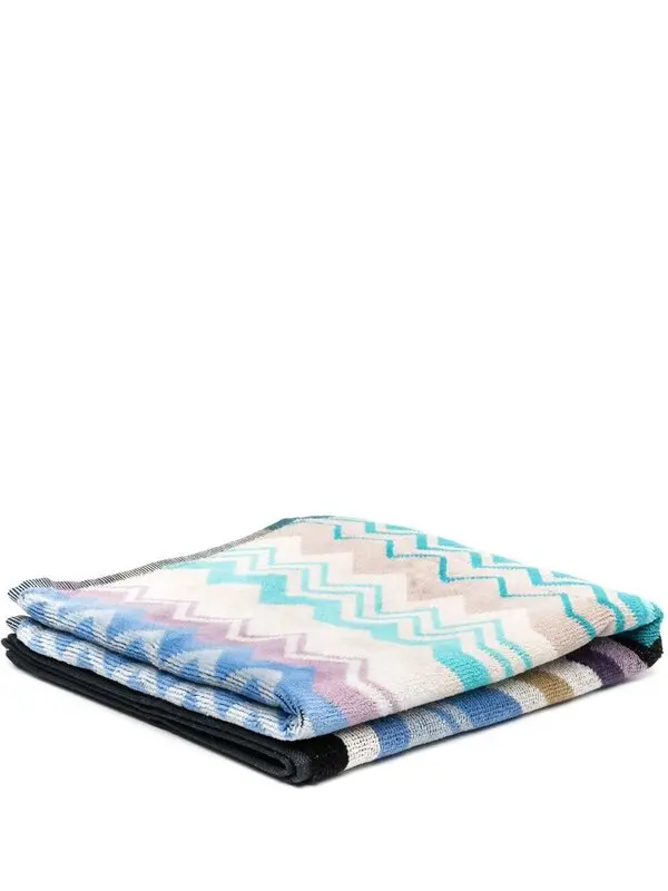 Missoni Giacomo Zigzag Bath Towel - Blue