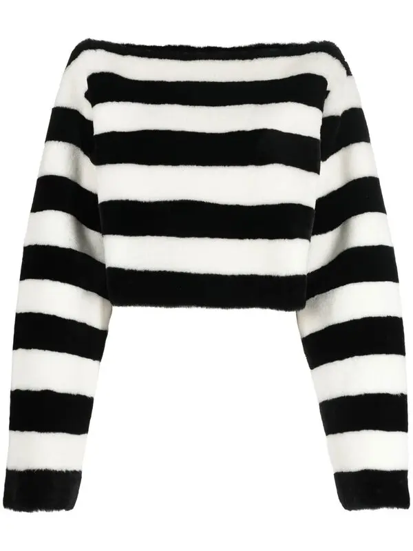 Balmain Striped Jumper - Black