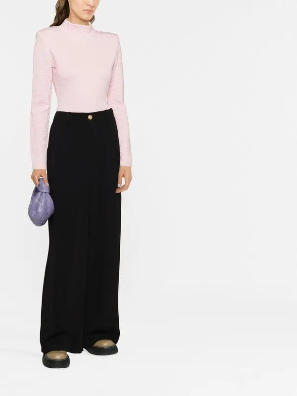 Balmain High-waisted Palazzo Pants