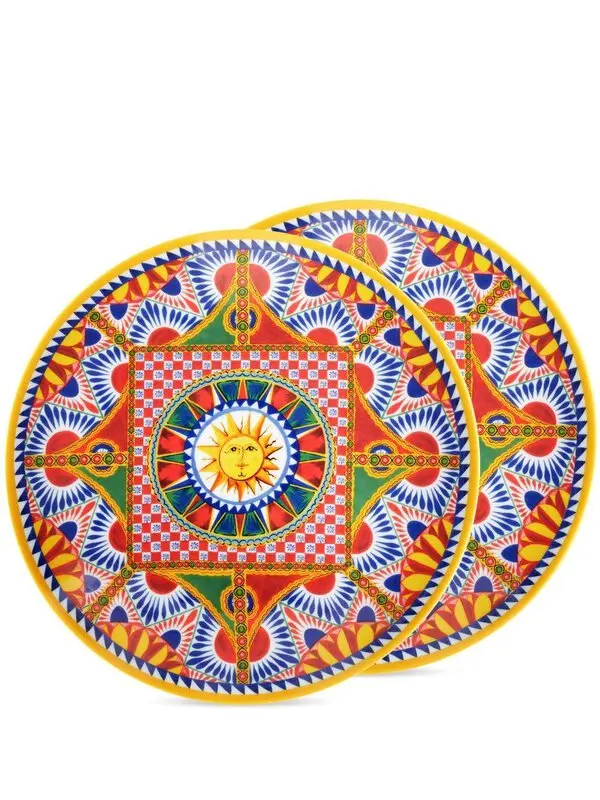 Dolce & Gabbana Carretto Siciliano Dinner Plates - Blue