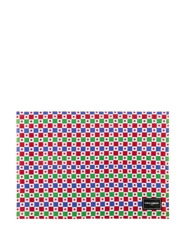 Dolce & Gabbana Carretto-print Placemat And Napkin Set