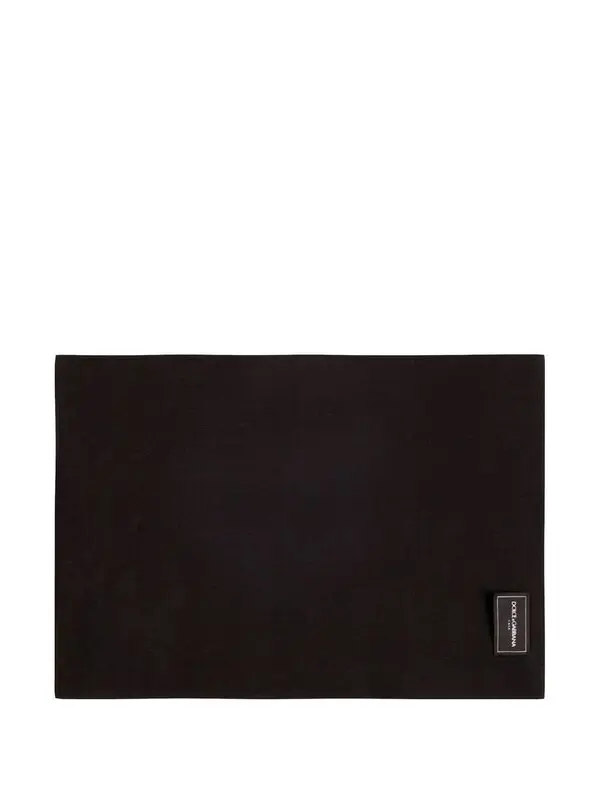 Dolce & Gabbana Zebra-print Placemat And Napkin Set - Black