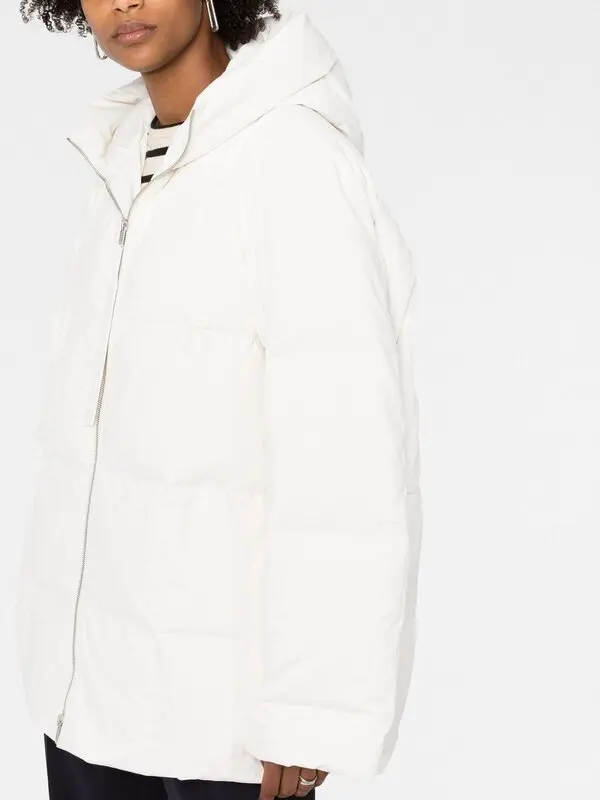 Jil Sander Quilted Down Jacket - Neutrals | Editorialist