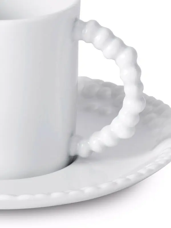 L'Objet Haas Mojave Espresso Cup And Saucer - White
